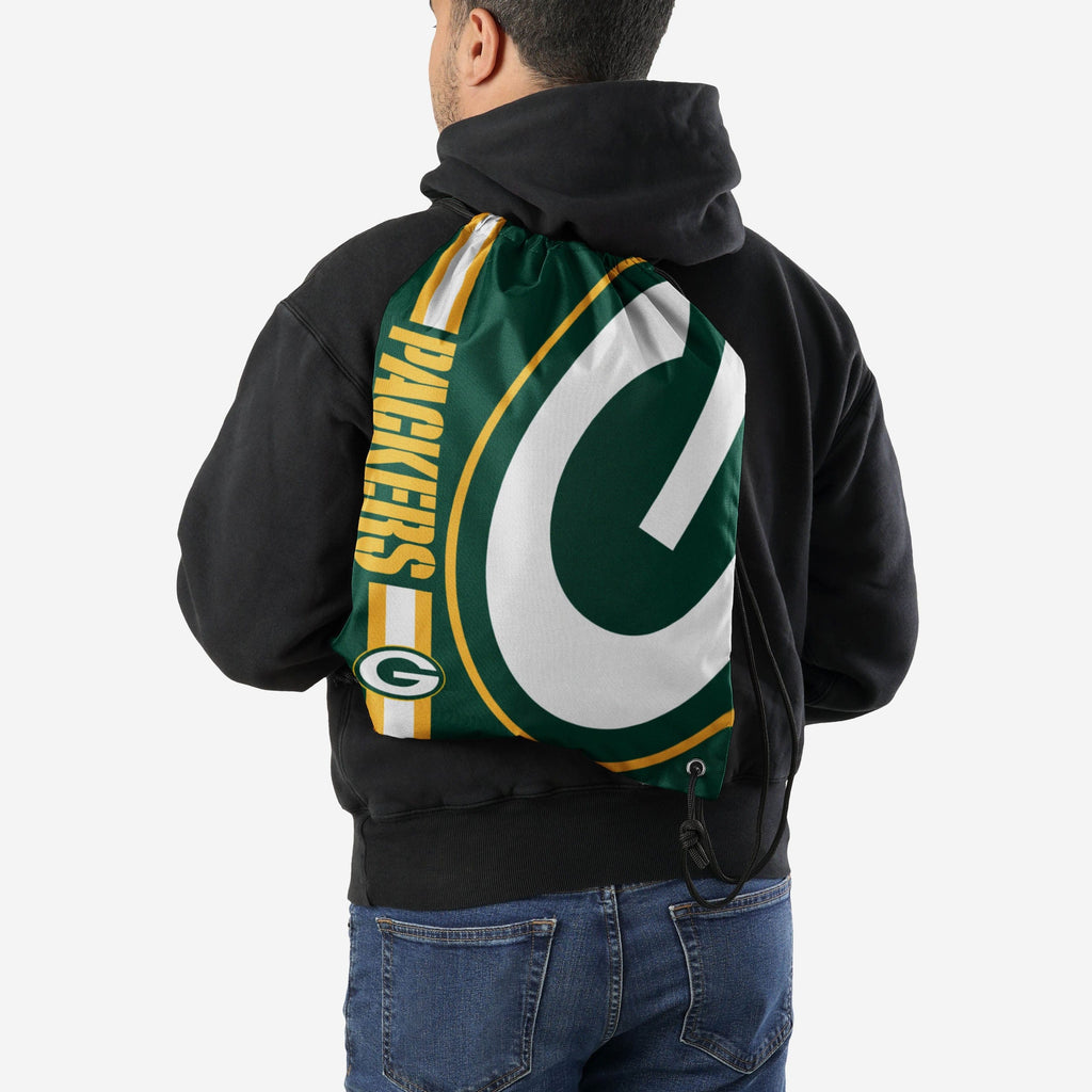 Green Bay Packers Big Logo Drawstring Backpack FOCO
