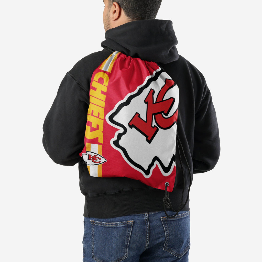 Kansas City Chiefs Big Logo Drawstring Backpack FOCO