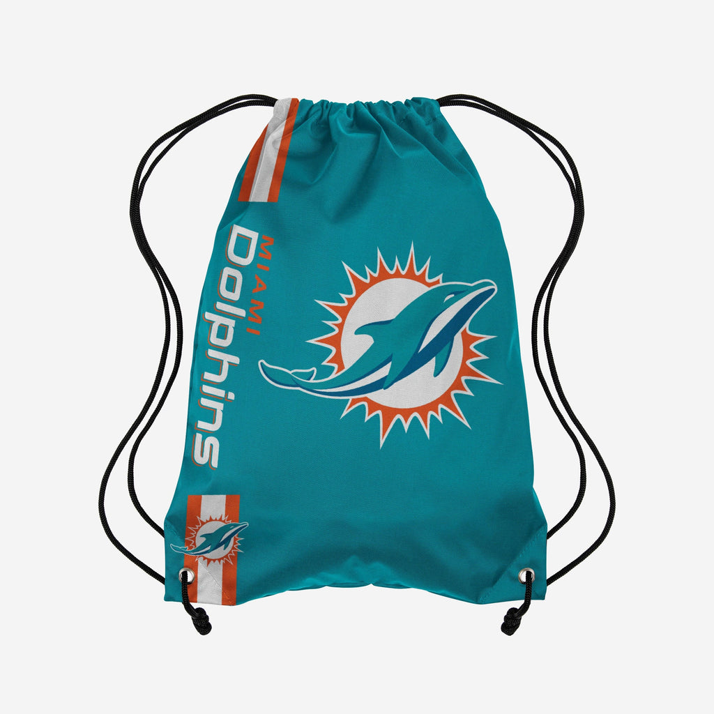 Miami Dolphins Big Logo Drawstring Backpack FOCO