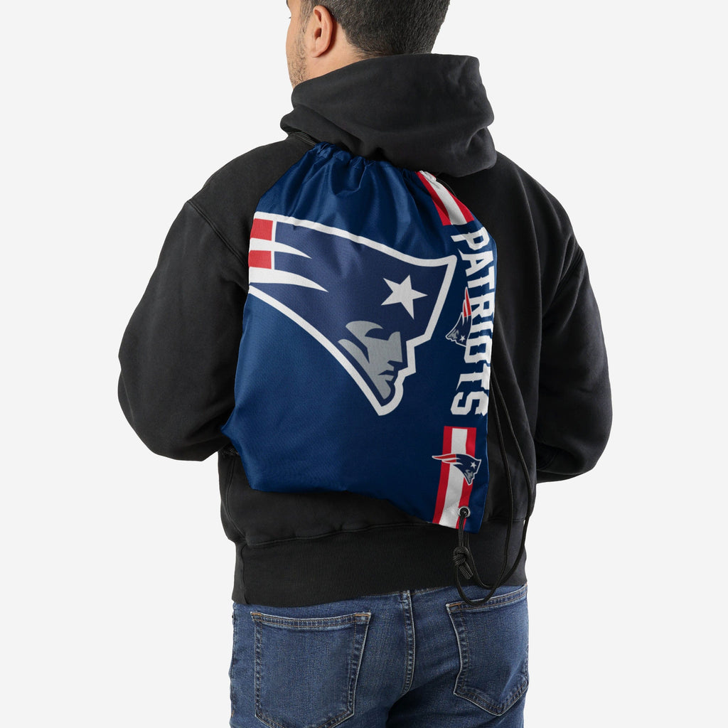 New England Patriots Big Logo Drawstring Backpack FOCO