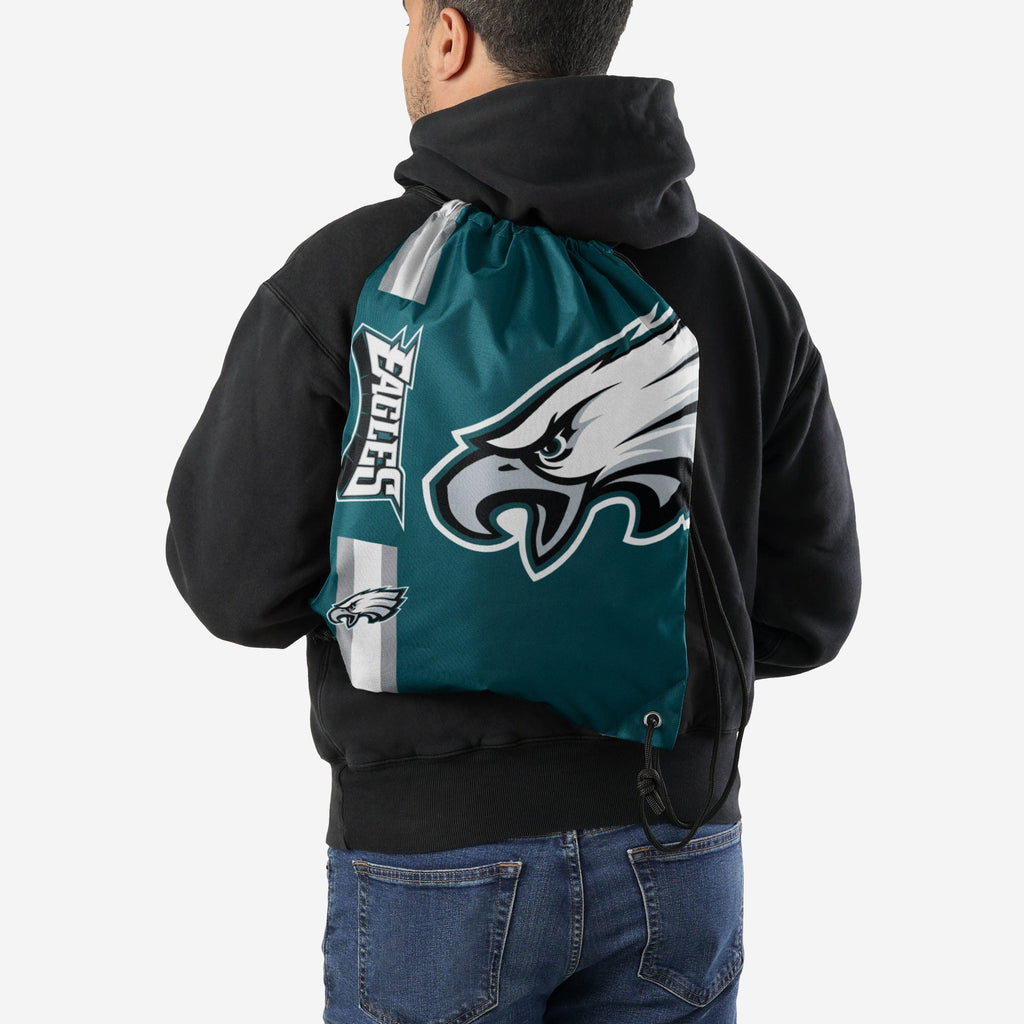 Philadelphia Eagles Big Logo Drawstring Backpack FOCO