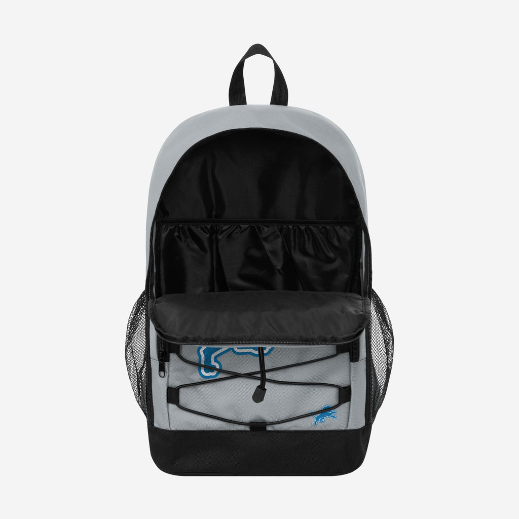 Detroit Lions Big Logo Bungee Backpack FOCO