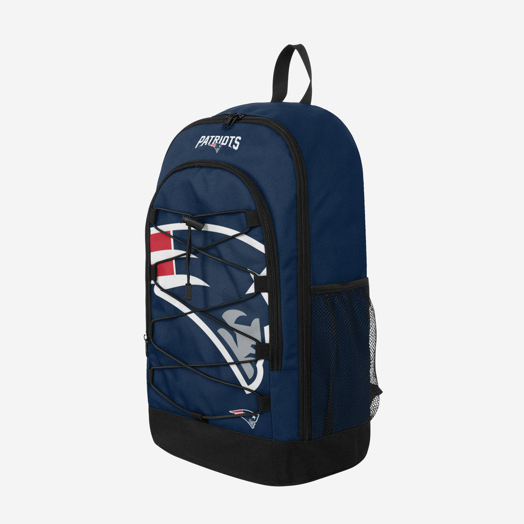 New England Patriots Big Logo Bungee Backpack FOCO