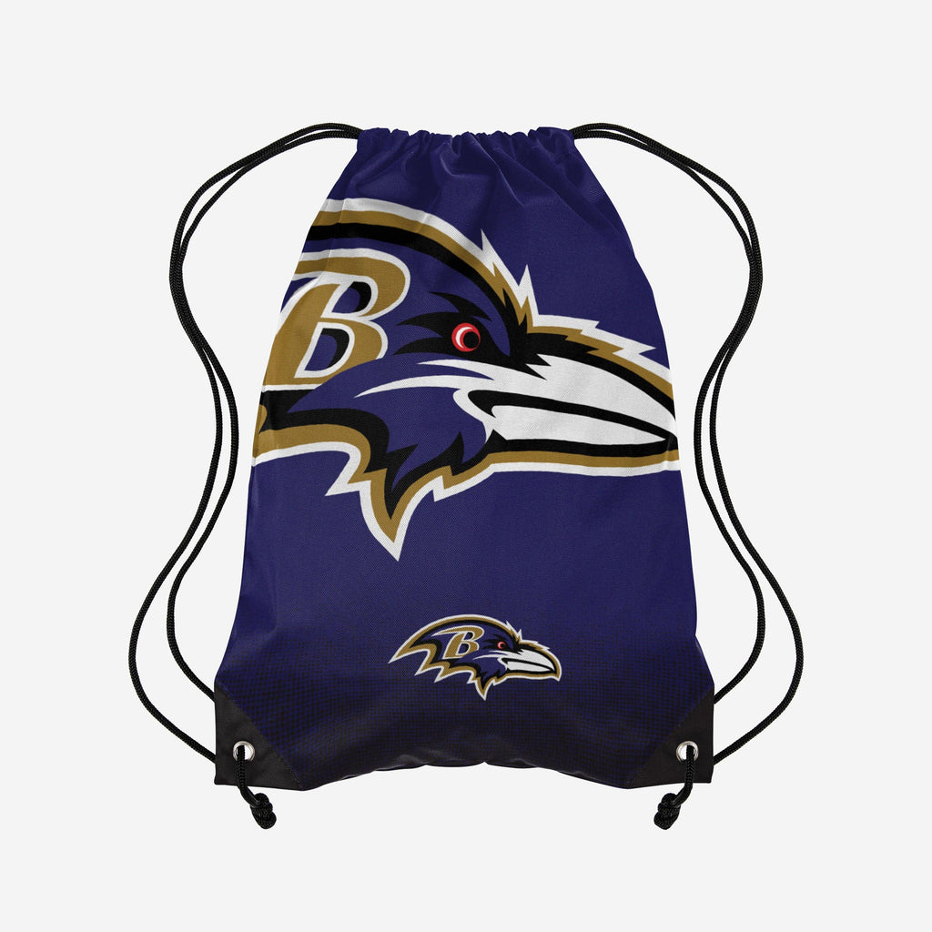 Baltimore Ravens Gradient Drawstring Backpack FOCO