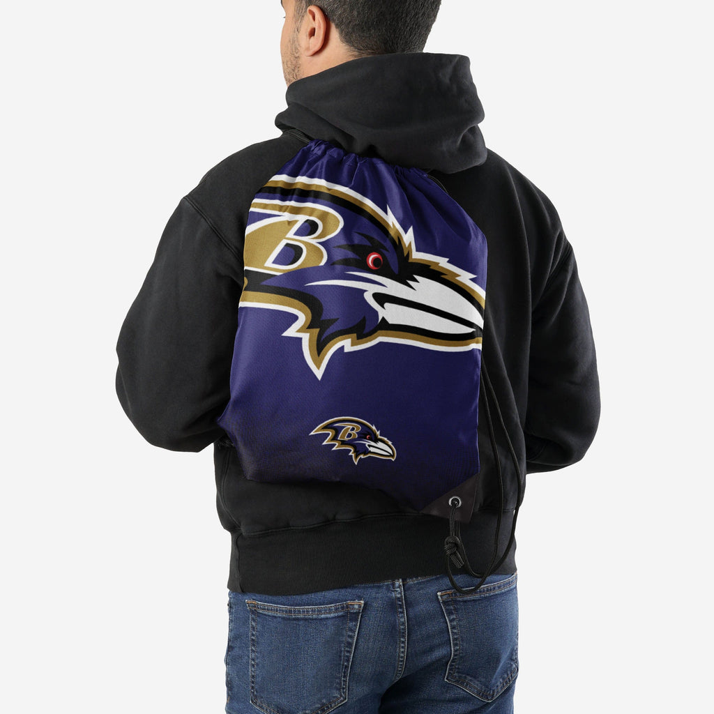 Baltimore Ravens Gradient Drawstring Backpack FOCO