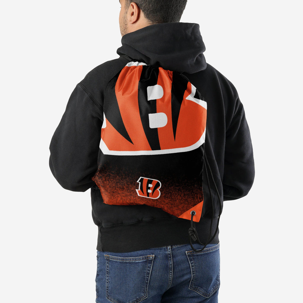 Cincinnati Bengals Gradient Drawstring Backpack FOCO