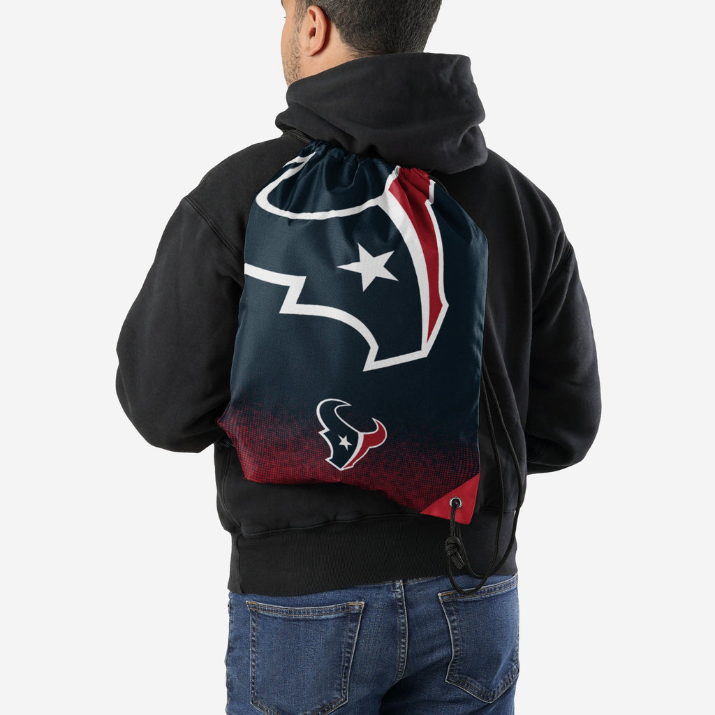 Houston Texans Gradient Drawstring Backpack FOCO