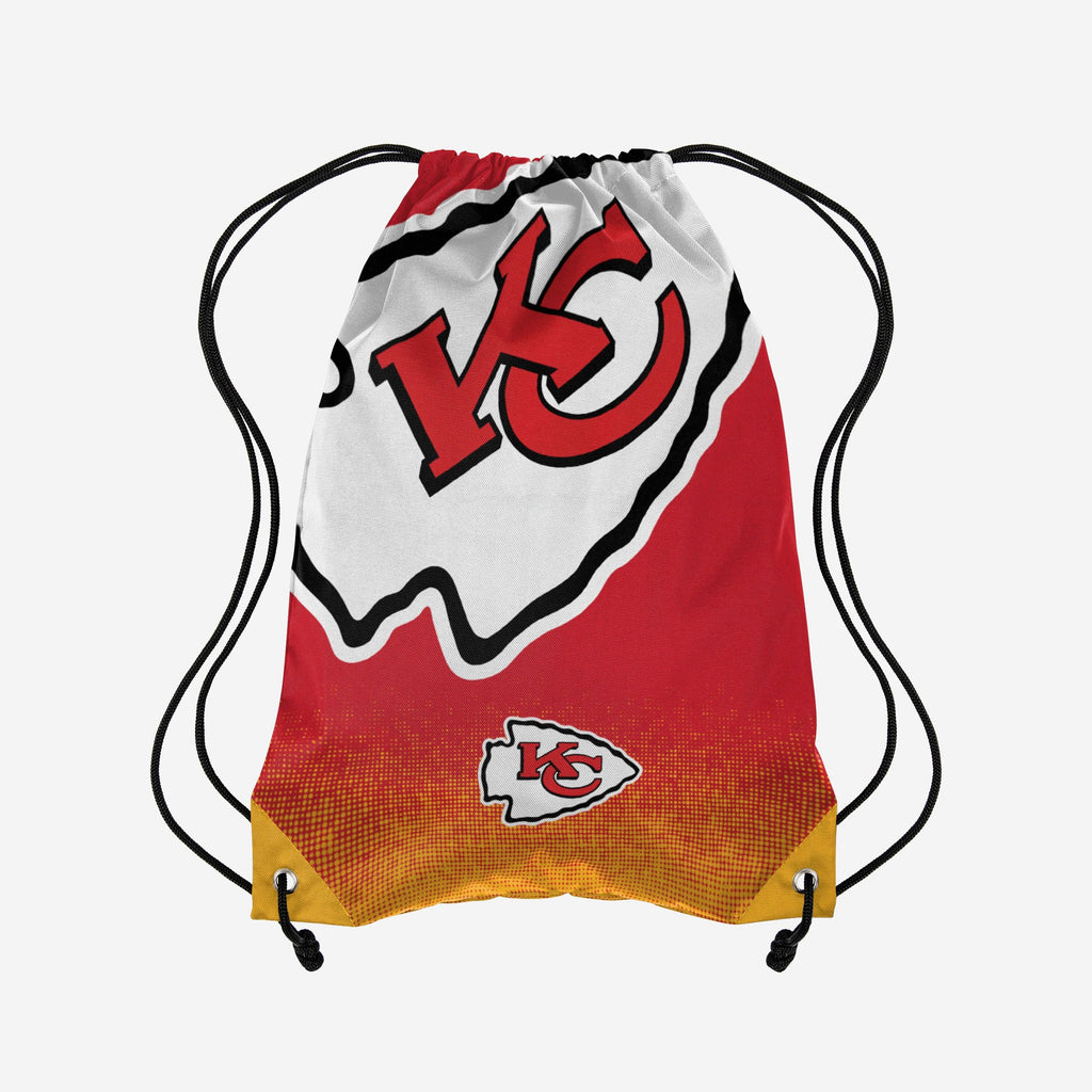 Kansas City Chiefs Gradient Drawstring Backpack FOCO