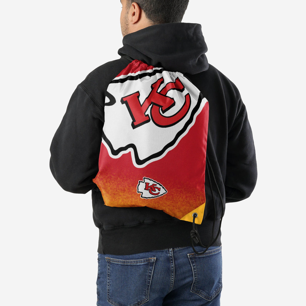 Kansas City Chiefs Gradient Drawstring Backpack FOCO