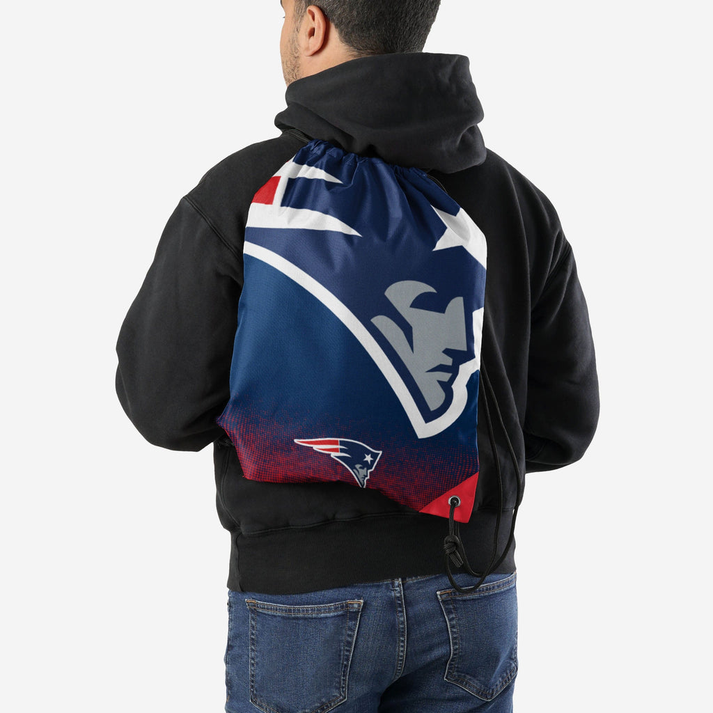 New England Patriots Gradient Drawstring Backpack FOCO