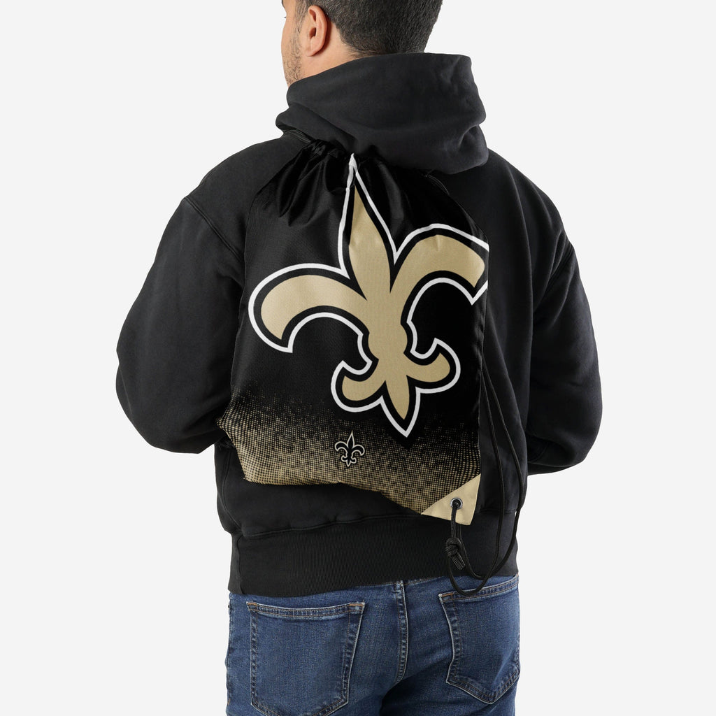 New Orleans Saints Gradient Drawstring Backpack FOCO