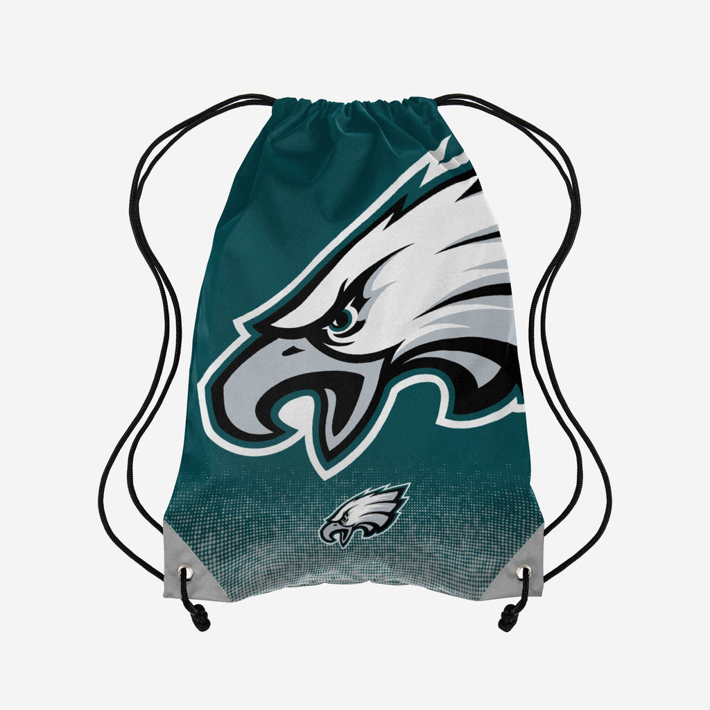 Philadelphia Eagles Gradient Drawstring Backpack FOCO