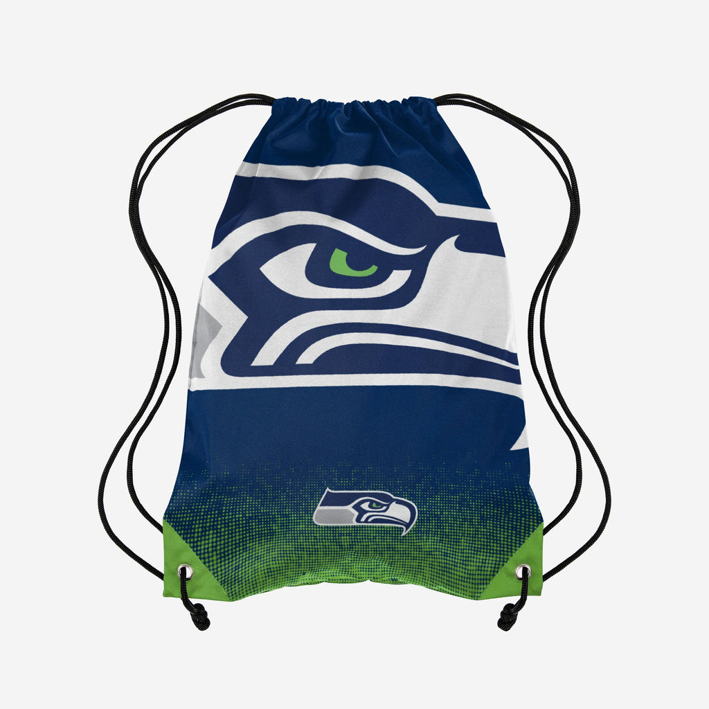 Seattle Seahawks Gradient Drawstring Backpack FOCO