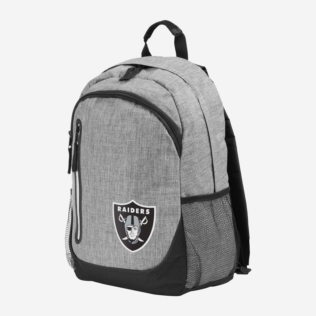 Las Vegas Raiders Heather Grey Bold Color Backpack FOCO