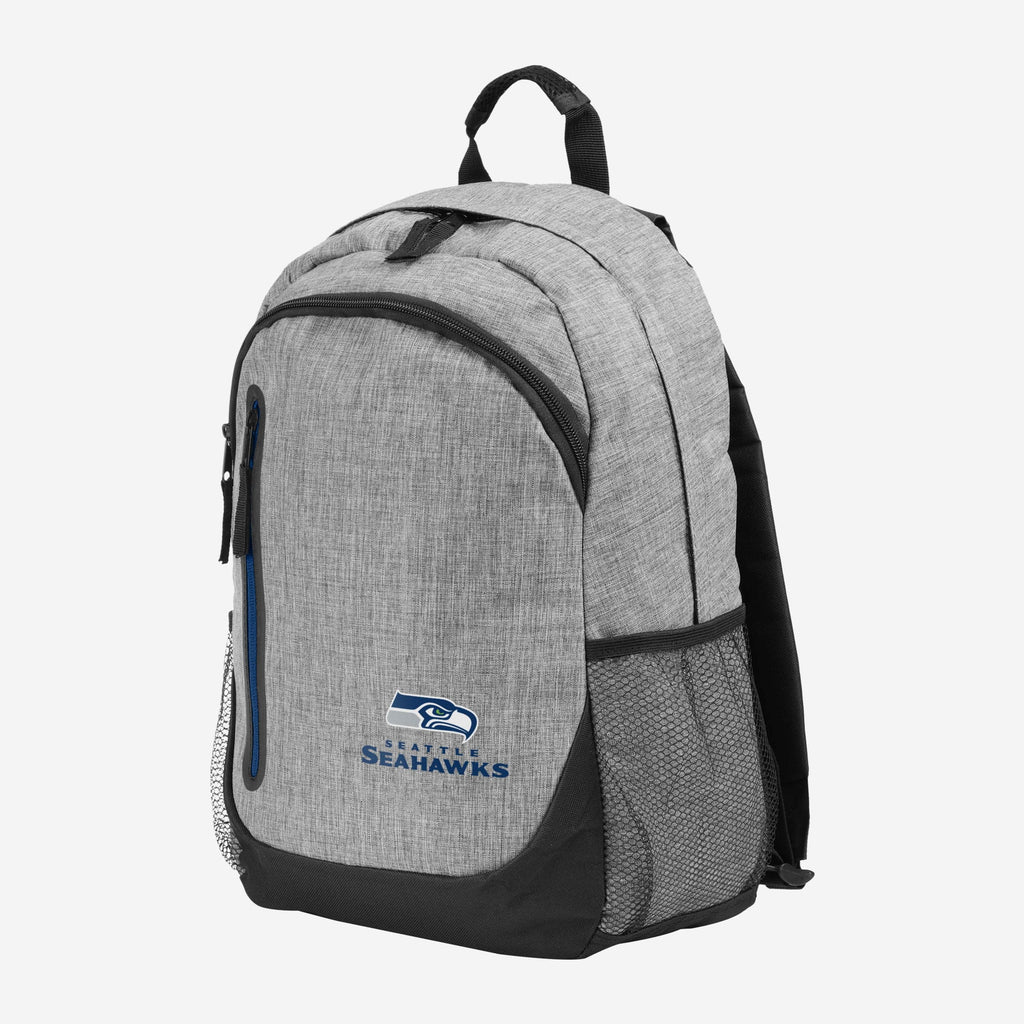 Seattle Seahawks Heather Grey Bold Color Backpack FOCO