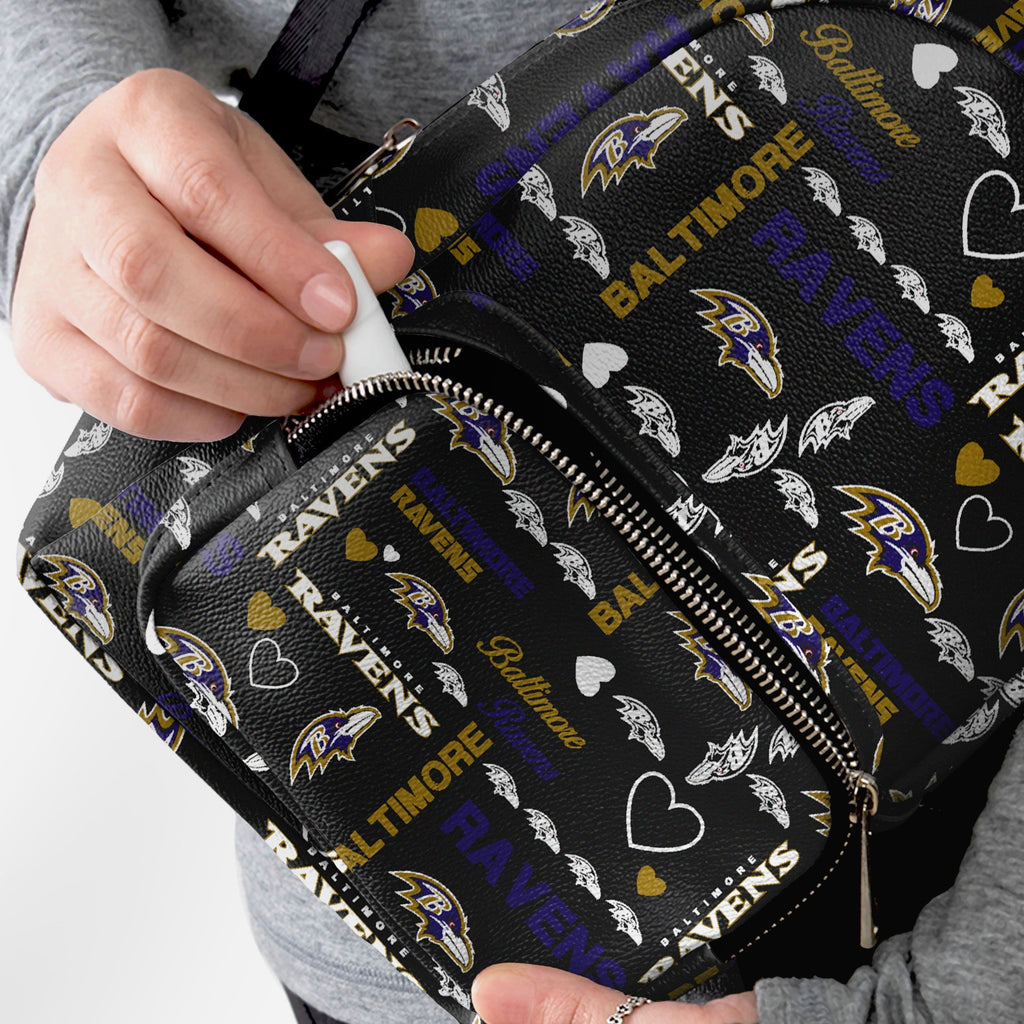 Baltimore Ravens Logo Love Mini Backpack FOCO