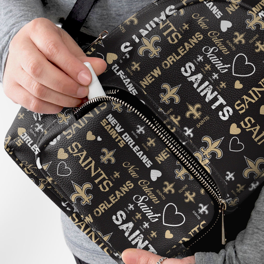 New Orleans Saints Logo Love Mini Backpack FOCO
