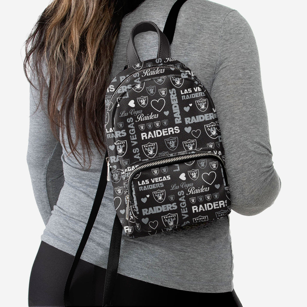 Las Vegas Raiders Logo Love Mini Backpack FOCO