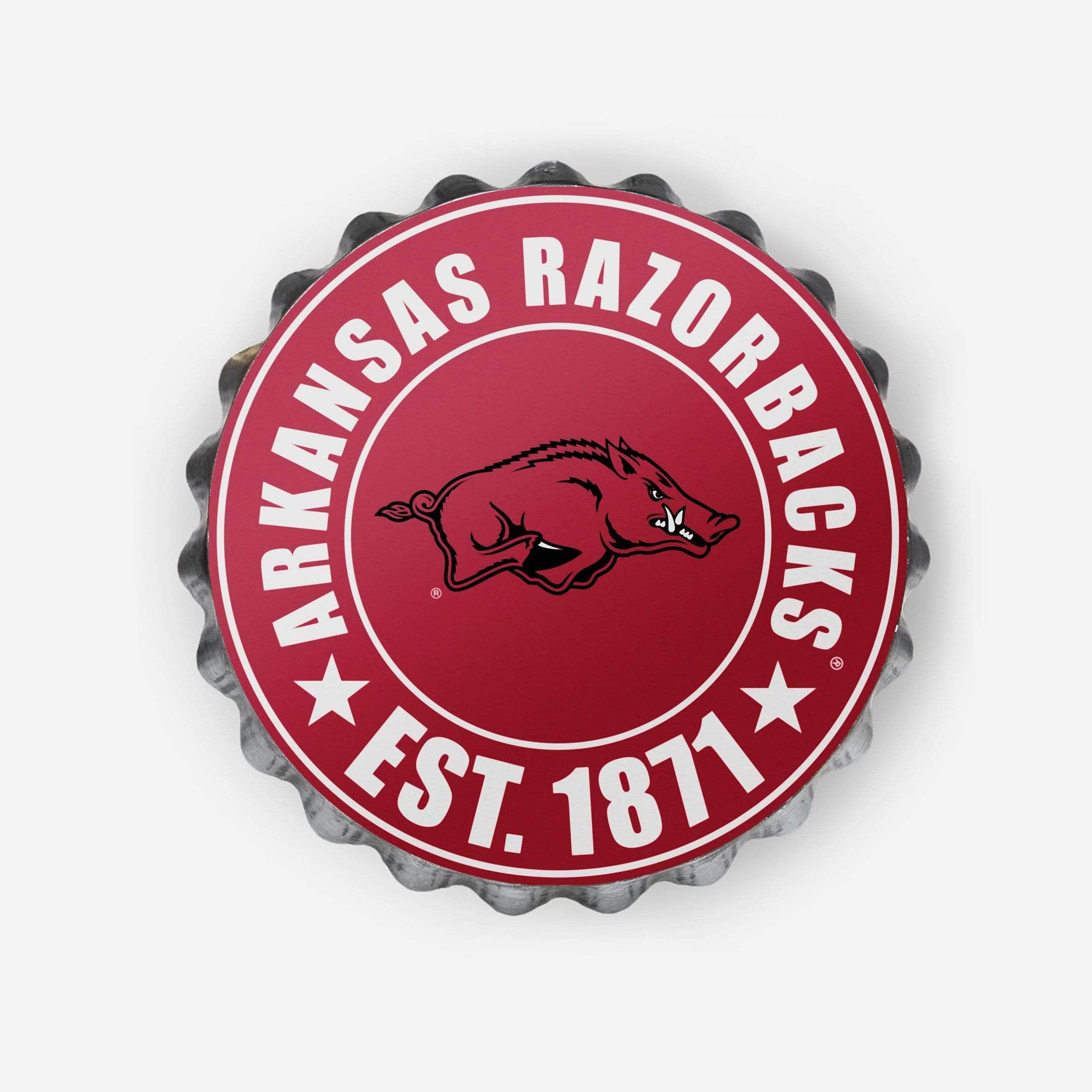 Arkansas Razorbacks Bottle Cap Wall Sign FOCO