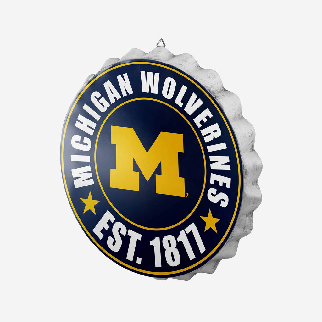 Michigan Wolverines Bottle Cap Wall Sign FOCO