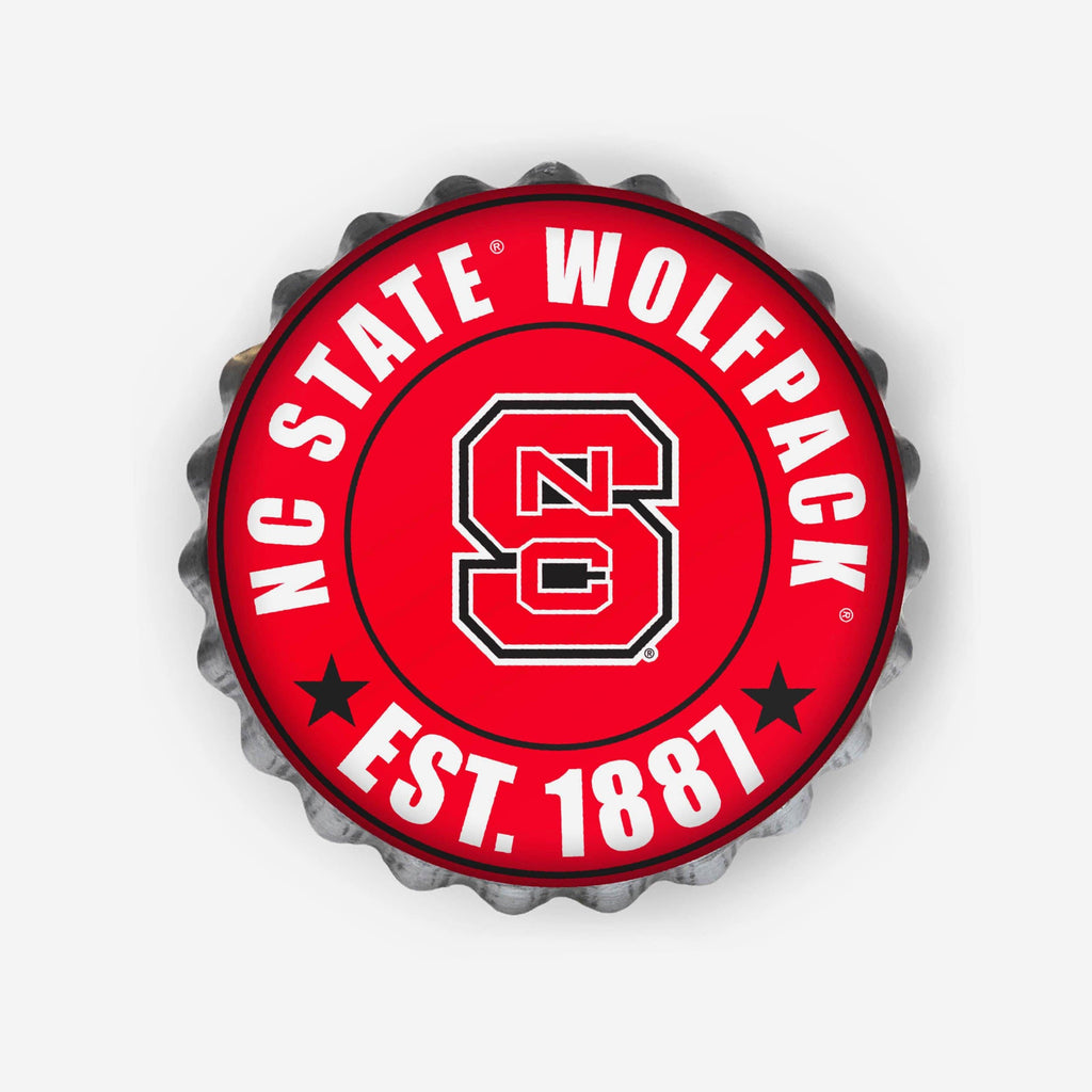 NC State Wolfpack Bottle Cap Wall Sign FOCO