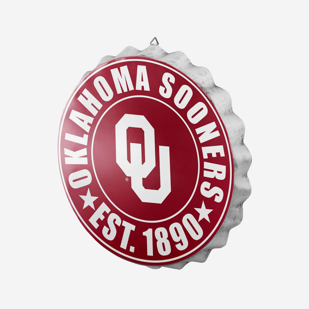 Oklahoma Sooners Bottle Cap Wall Sign FOCO