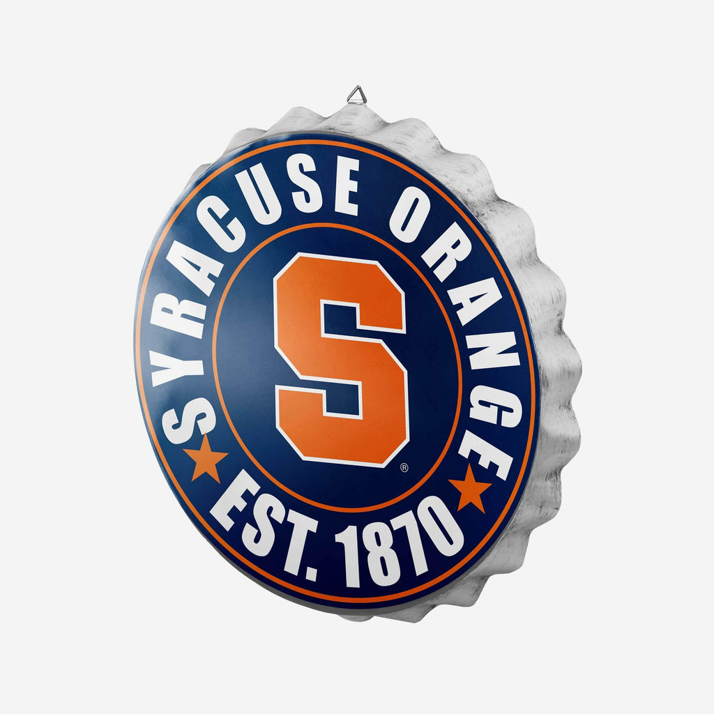 Syracuse Orange Bottle Cap Wall Sign FOCO