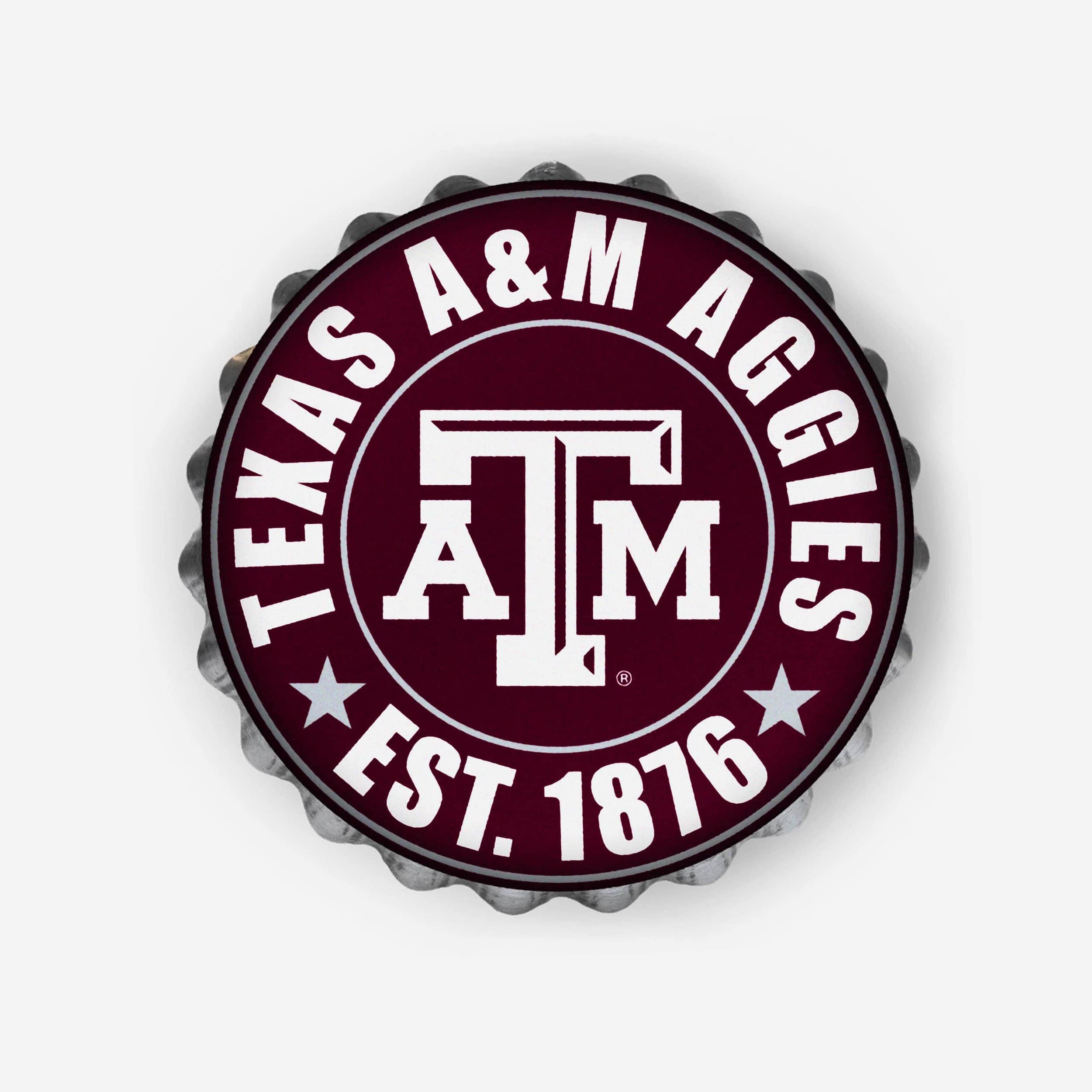Texas A&M Aggies Bottle Cap Wall Sign FOCO