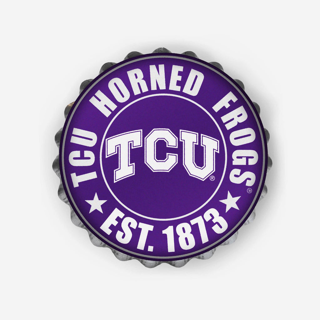 TCU Horned Frogs Bottle Cap Wall Sign FOCO