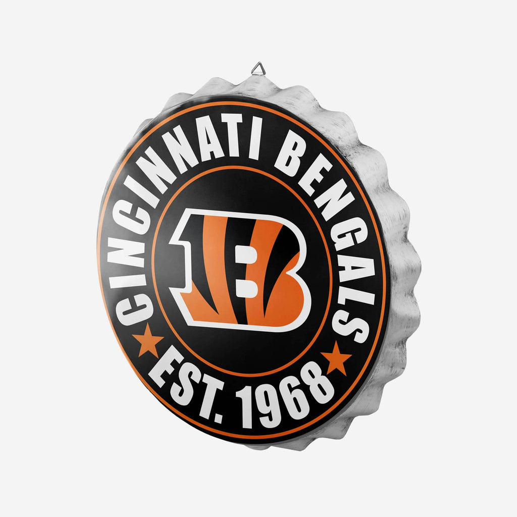 Cincinnati Bengals Bottle Cap Wall Sign FOCO