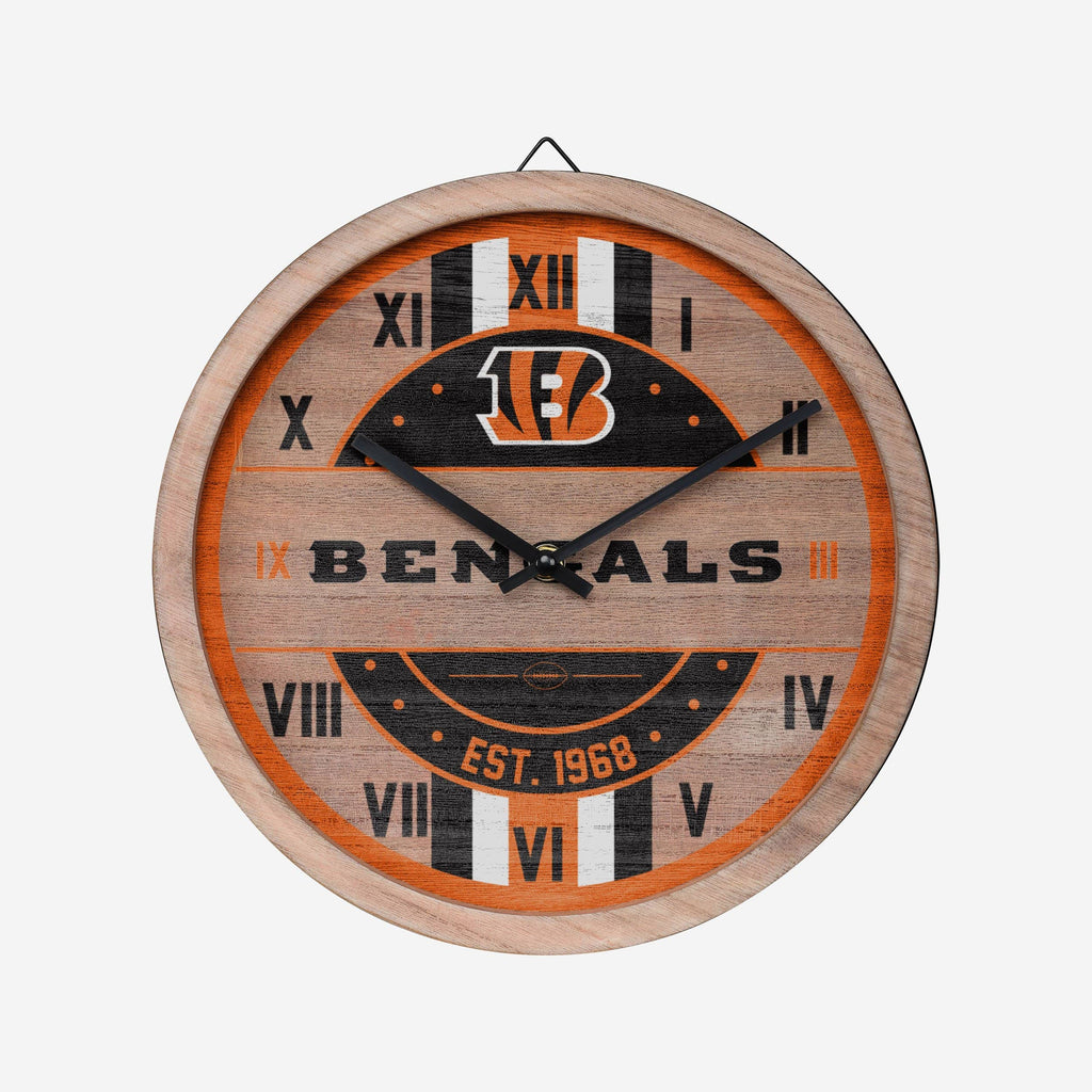 Cincinnati Bengals Barrel Wall Clock FOCO