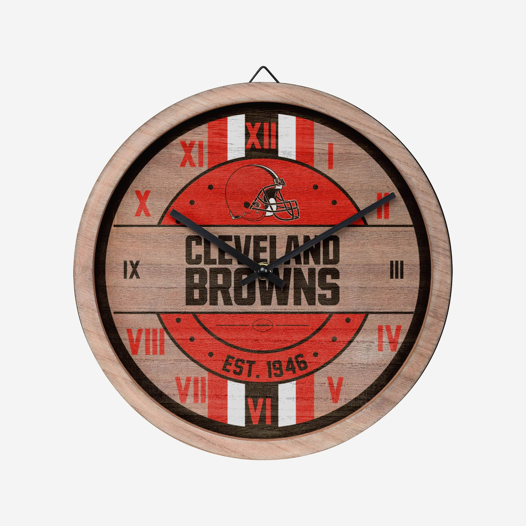 Cleveland Browns Barrel Wall Clock FOCO