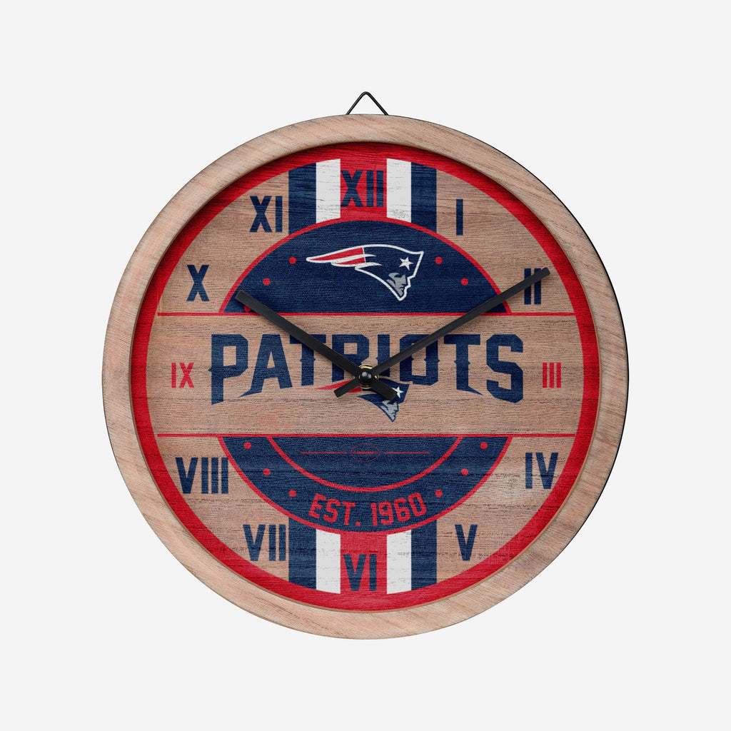 New England Patriots Barrel Wall Clock FOCO