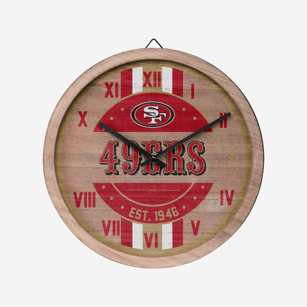 San Francisco 49ers Barrel Wall Clock FOCO