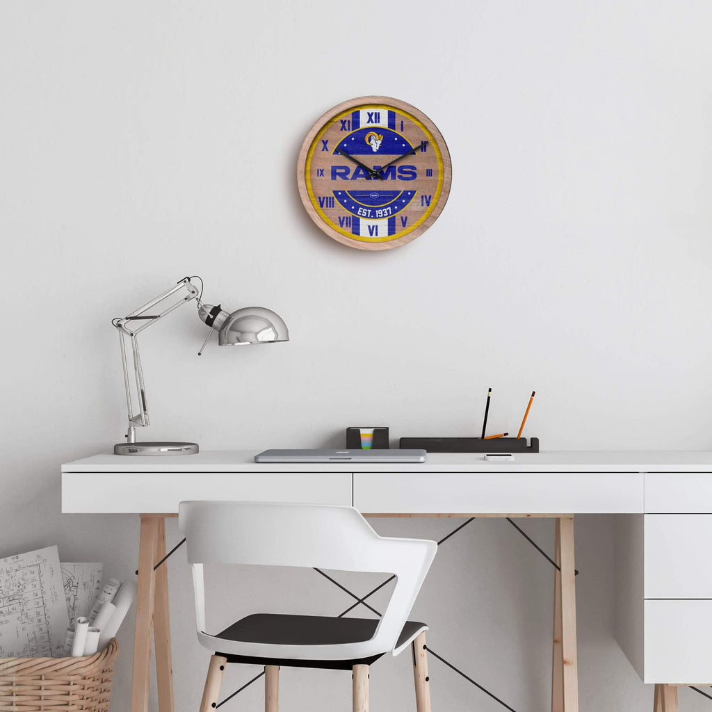 Los Angeles Rams Barrel Wall Clock FOCO