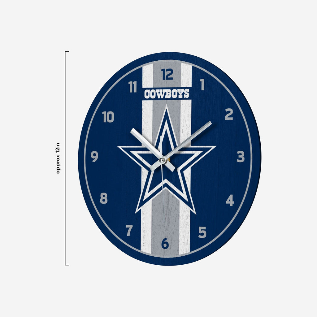 Dallas Cowboys Team Stripe Clock FOCO