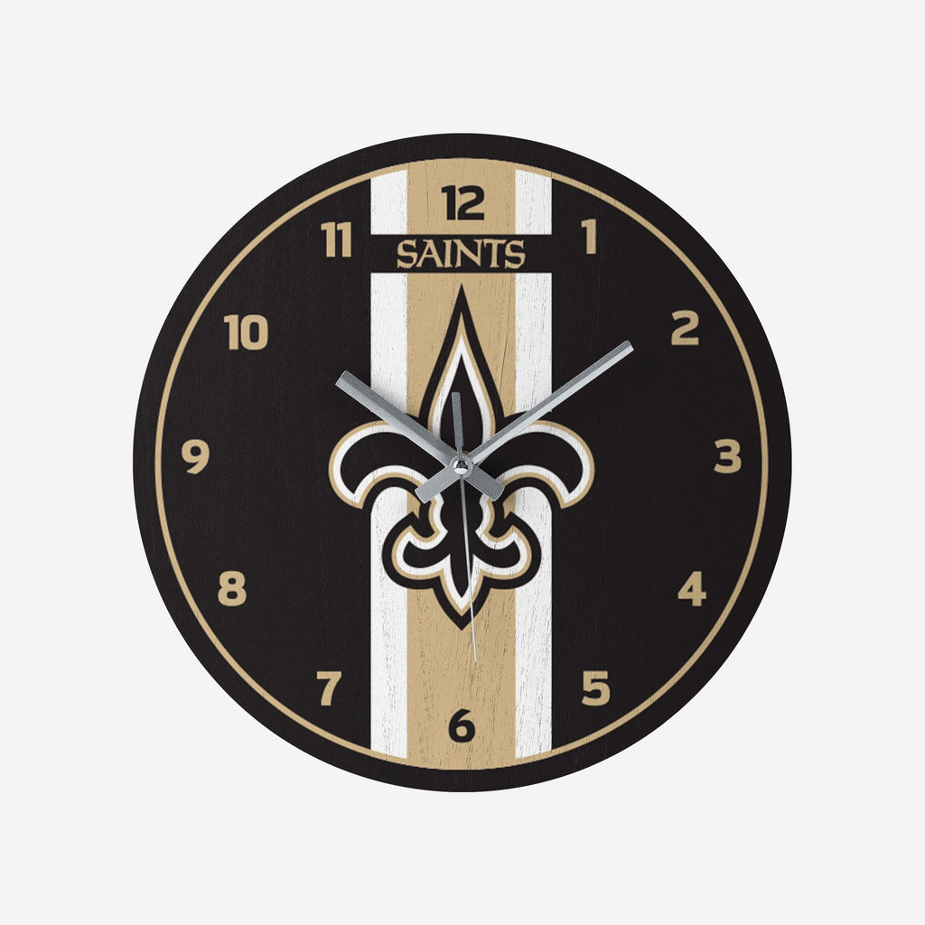 New Orleans Saints Team Stripe Clock FOCO
