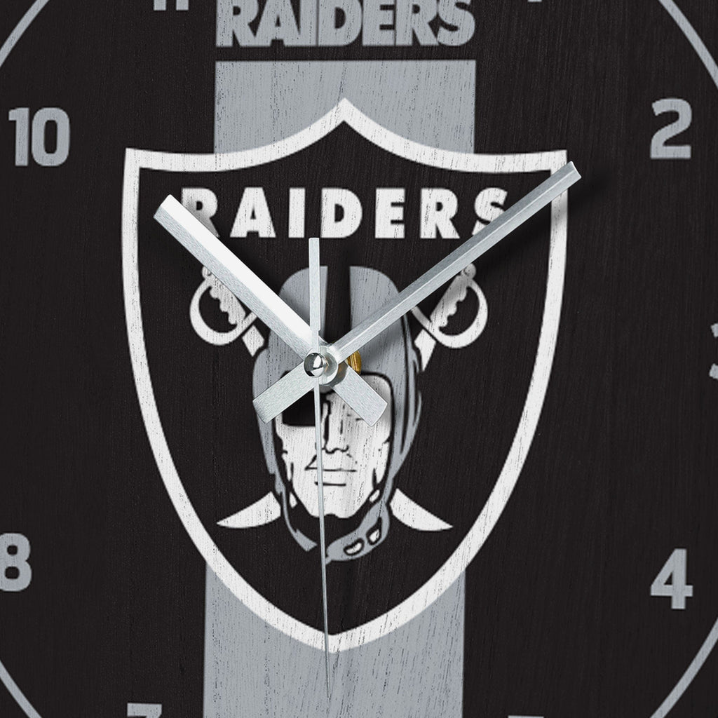 Las Vegas Raiders Team Stripe Clock FOCO