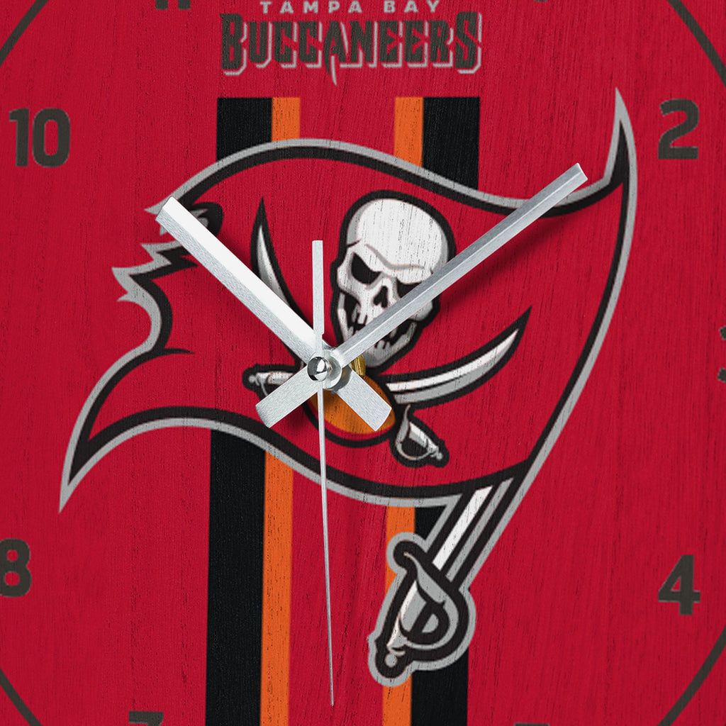 Tampa Bay Buccaneers Team Stripe Clock FOCO