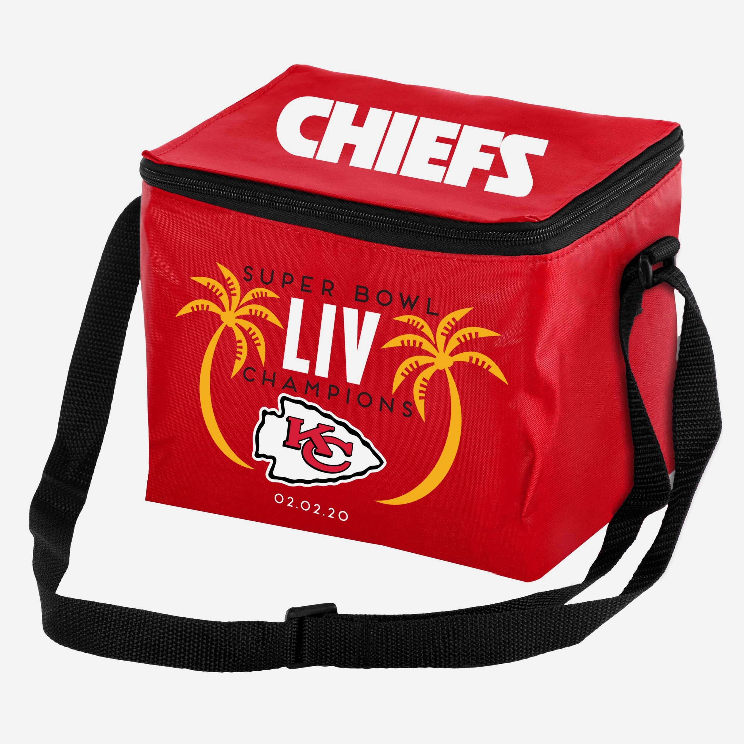 Kansas City Chiefs Super Bowl LIV Champions 6 Pack Cooler FOCO