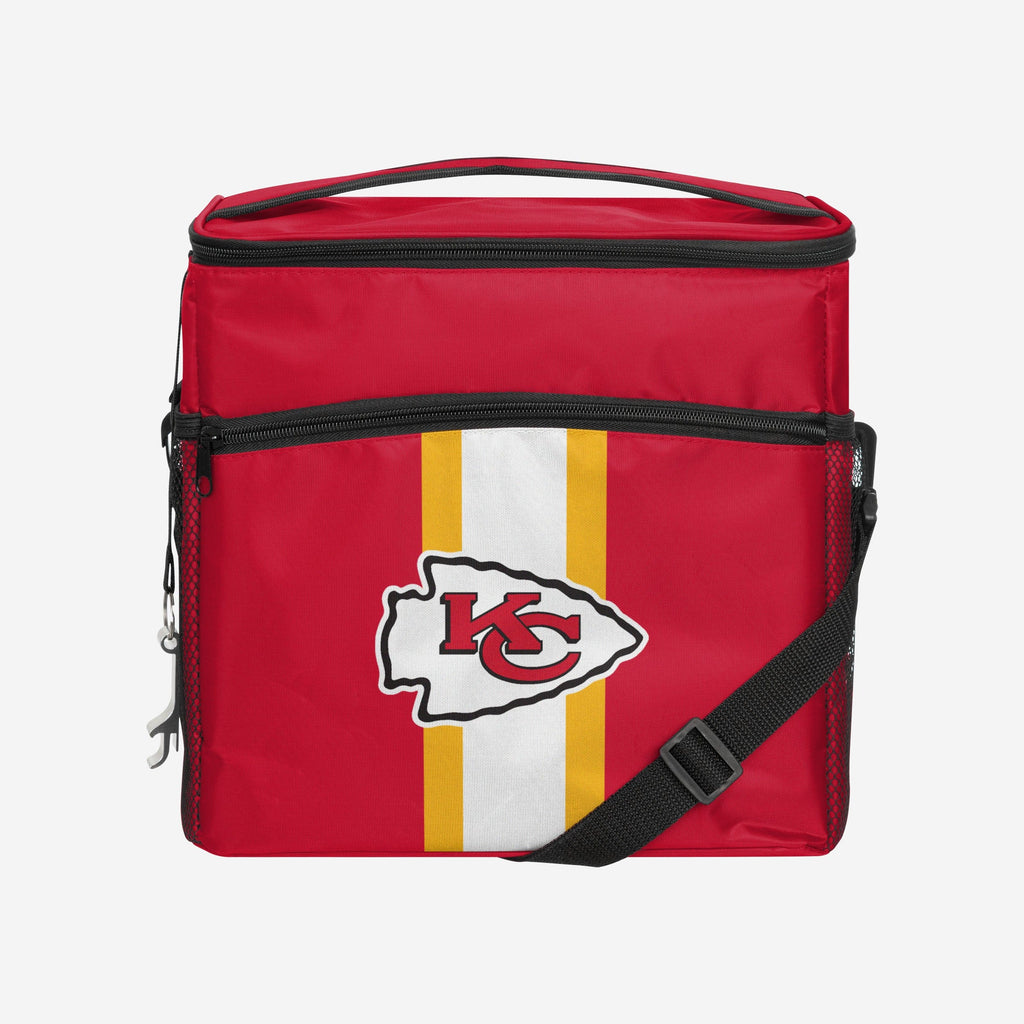 Kansas City Chiefs Team Stripe Tailgate 24 Pack Cooler FOCO