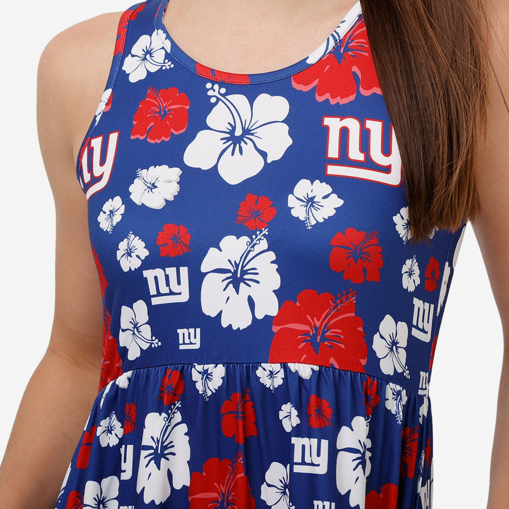 New York Giants Womens Fan Favorite Floral Sundress FOCO