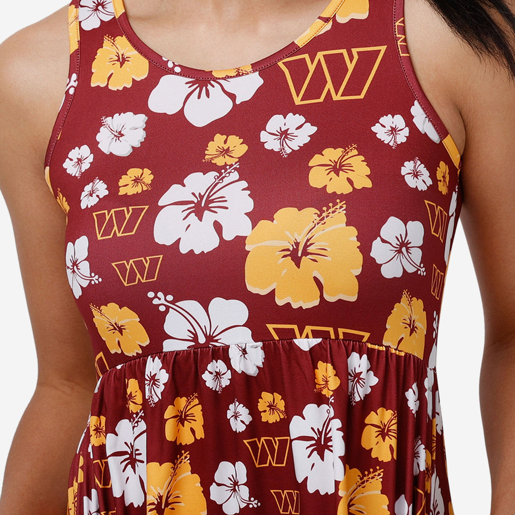 Washington Commanders Womens Fan Favorite Floral Sundress FOCO