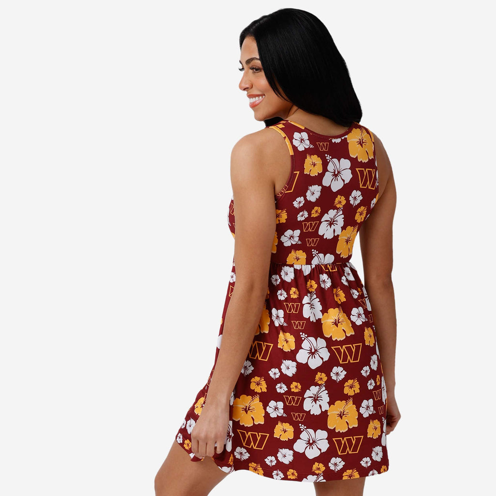 Washington Commanders Womens Fan Favorite Floral Sundress FOCO