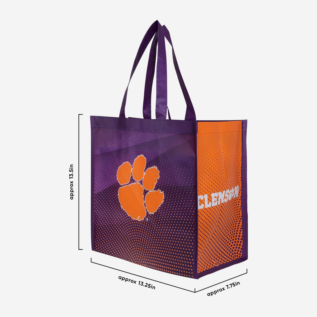 Clemson Tigers 4 Pack Reusable Shopping Bag FOCO