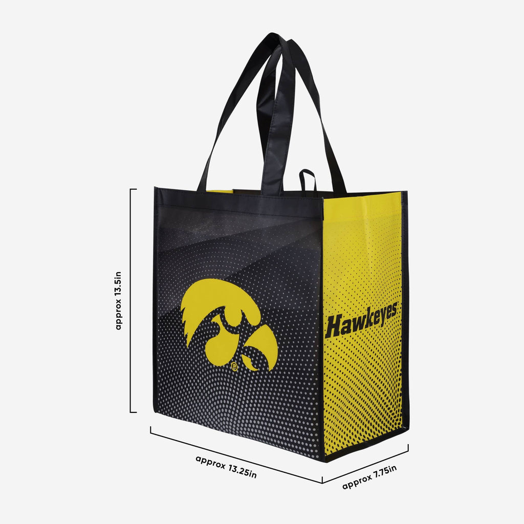 Iowa Hawkeyes 4 Pack Reusable Shopping Bag FOCO