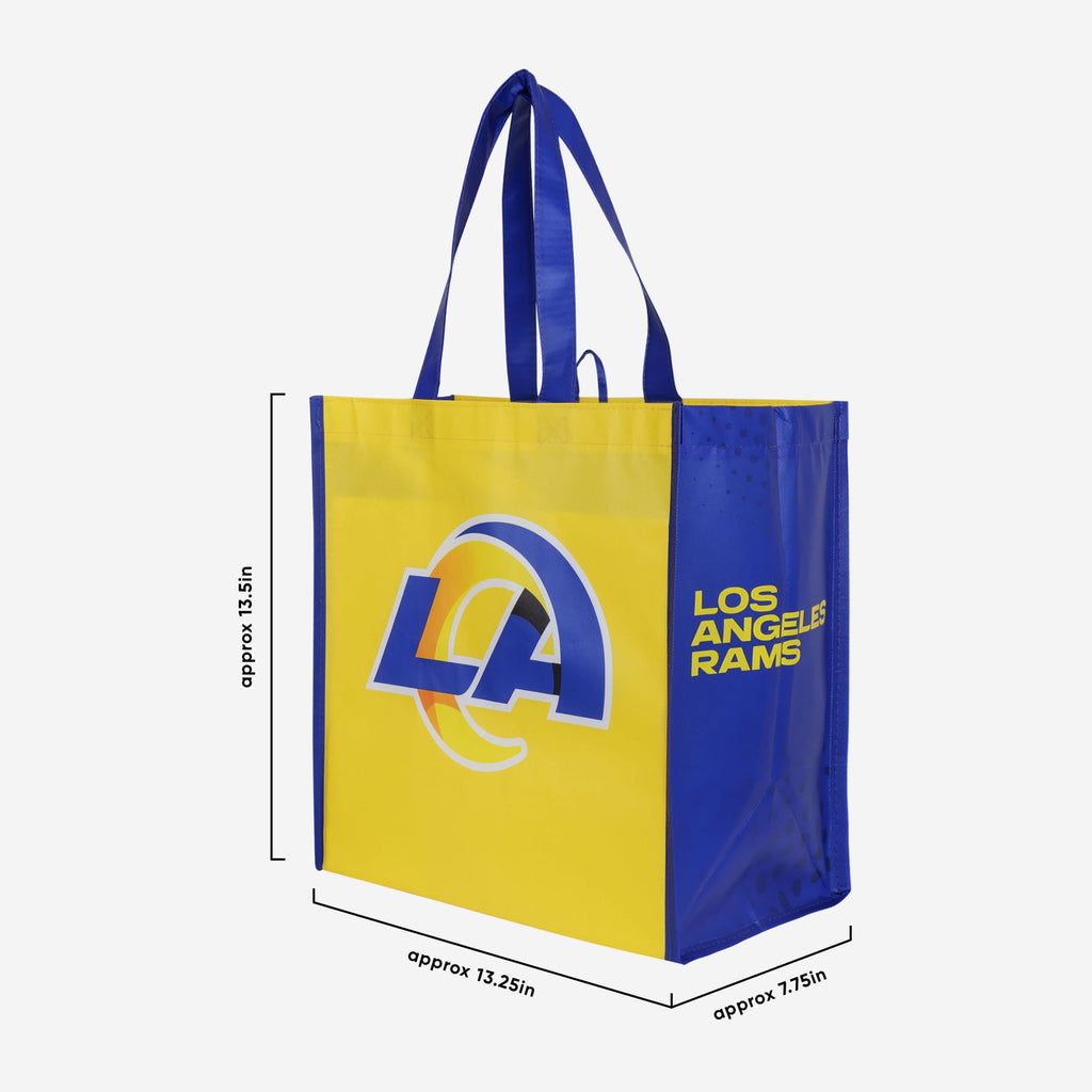 Los Angeles Rams 4 Pack Reusable Shopping Bag FOCO