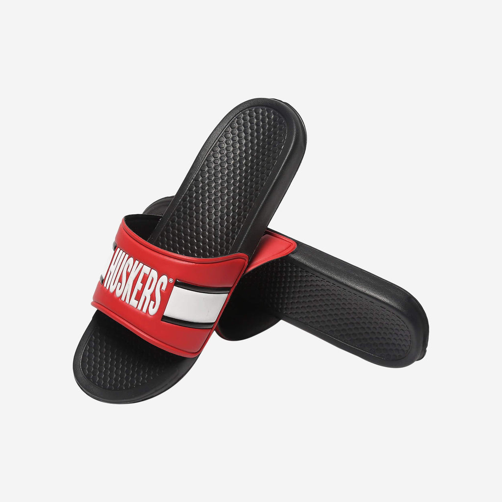 Nebraska Cornhuskers Raised Wordmark Slide FOCO