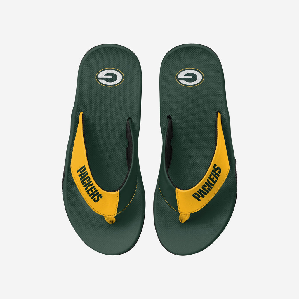 Green Bay Packers Team Color Contour Flip Flop FOCO