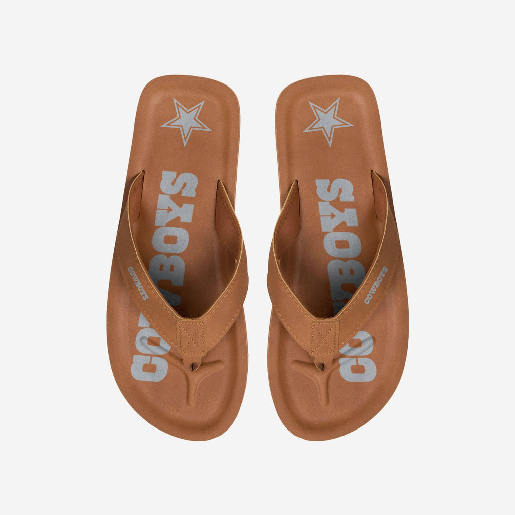Dallas Cowboys Color Pop Contour Flip Flop FOCO